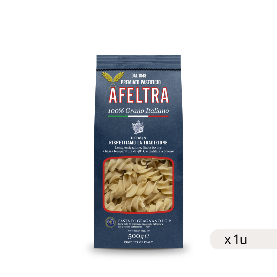 AFELTRA Pasta Fusillone, 500g x12uds – Biribox